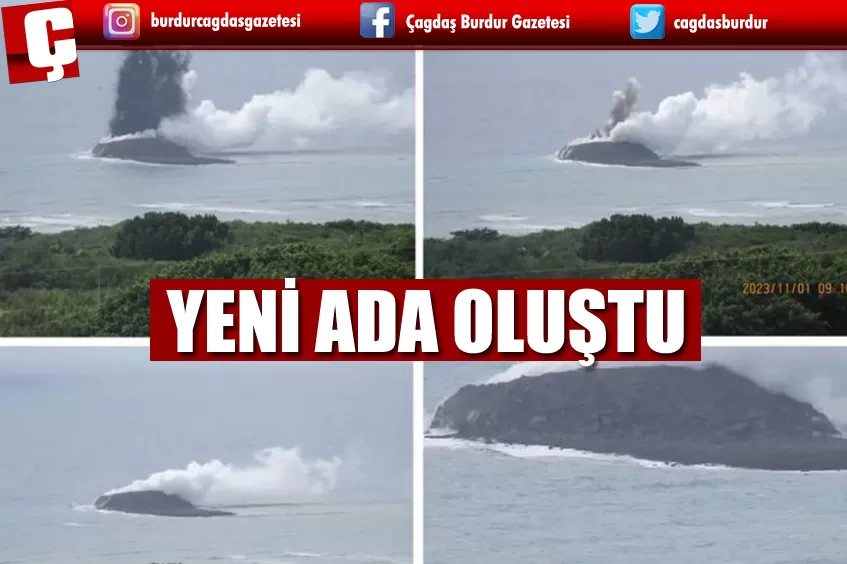 DENİZ ALTI YANARDAĞI PATLADI YENİ ADA OLUŞTU | Burdur Haber, Son Dakika ...